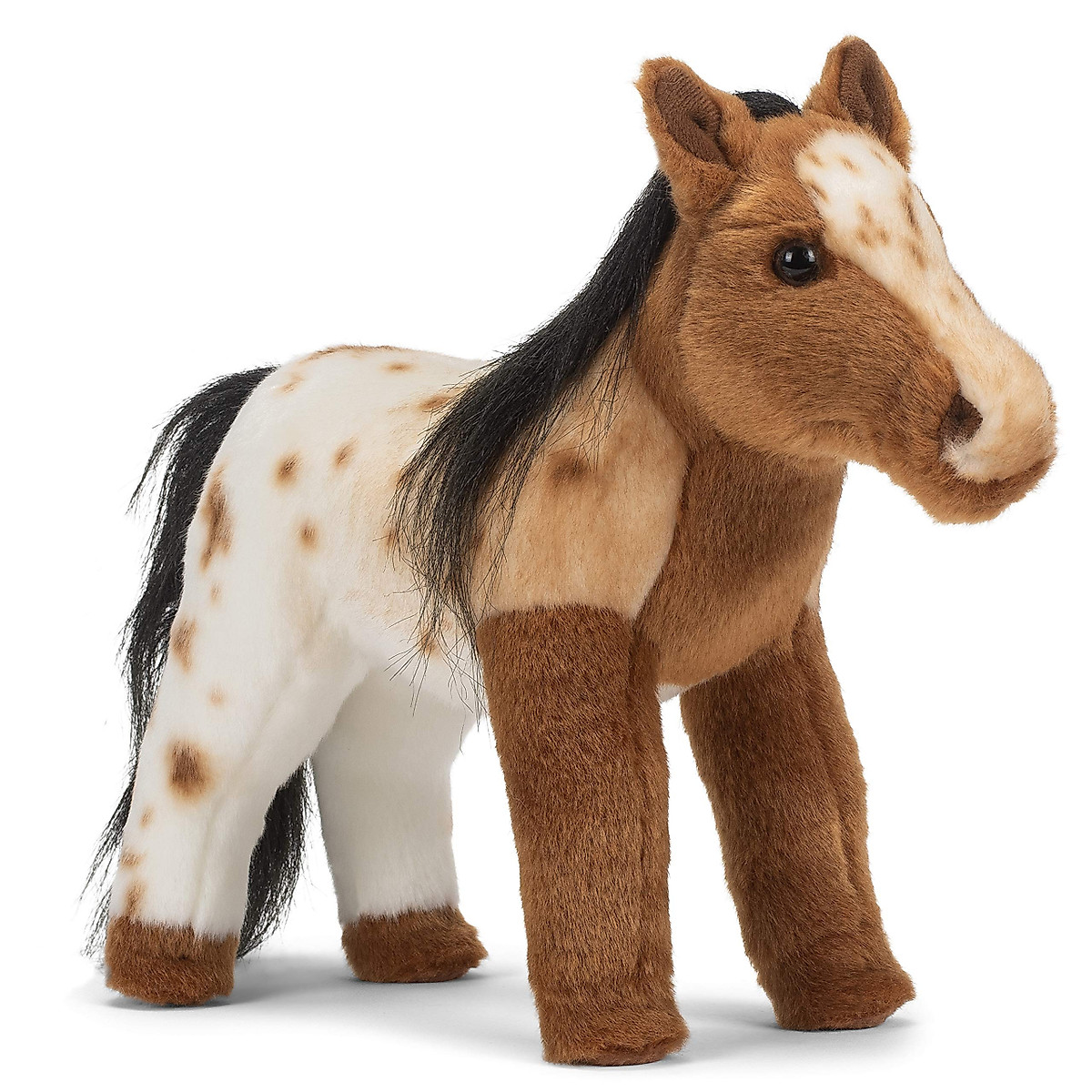 DEMDACO Quarter Horse Soft Blonde Palomino 10 inch Children's Soft Plush Stuffed Animal Toy