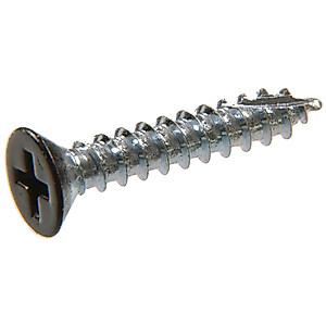 Hillman 45395 7-Inch x 3/4-Inch Flat Phillips Wood Screw, Black, 40-Pack