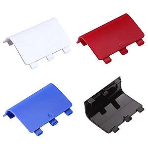 2 x The Back Cover of The Battery Cover Back Door Lid for Xbox One Wireless Controller Replacement (Blue)
