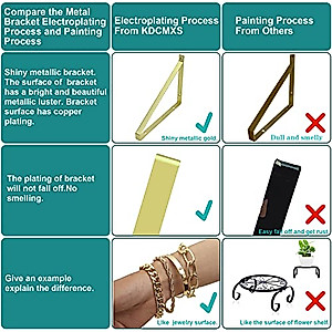 Gold Shelves Pine Wood Large 31.5 x7.87 Inch White Gold Floating Shelves with Elegant Lines,Long White Gold Shelf,Deep Wall Shelf,Gold Bookshelf,White Floating Bookshelf for Wall Decor Set of 2.