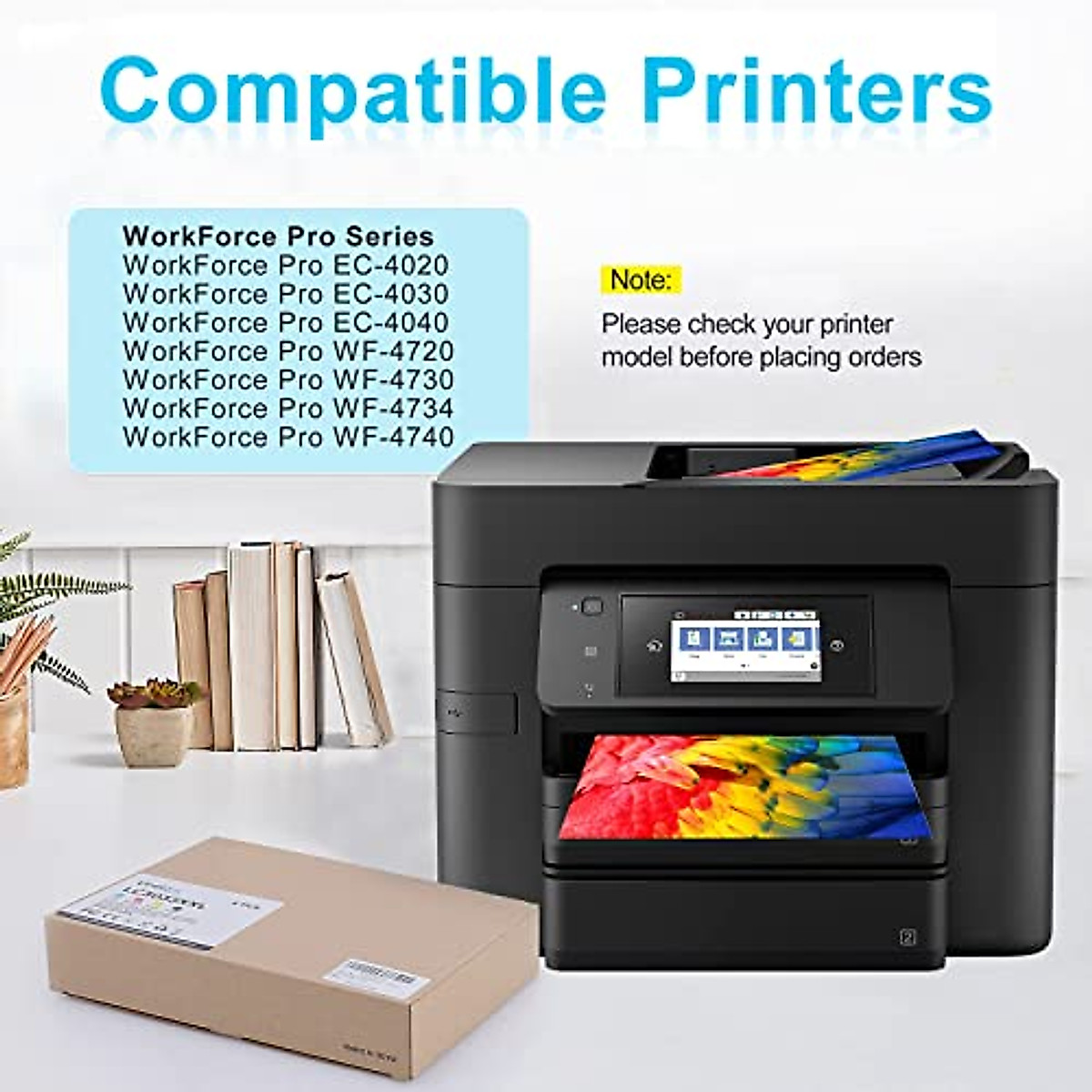 OINKWERE Remanufactured 802XL Ink Cartridge Replacement for Epson 802 Ink Cartridges T802XL T802 to use with Workforce Pro WF-4740 WF-4730 WF-4720 WF-4734 EC-4020 EC-4030 Printer (4 Pack)