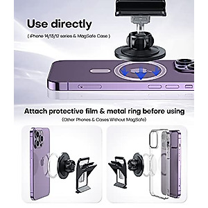 HolderProf 2022 2021 Tesla Model 3 Model Y MagSafe Phone Mount for iPhone 14/13/12 Series and Magnetic Cases, Air Vent Car Phone Holder Mount Fit for All Phone, Only Design for All Tesla Model y/3