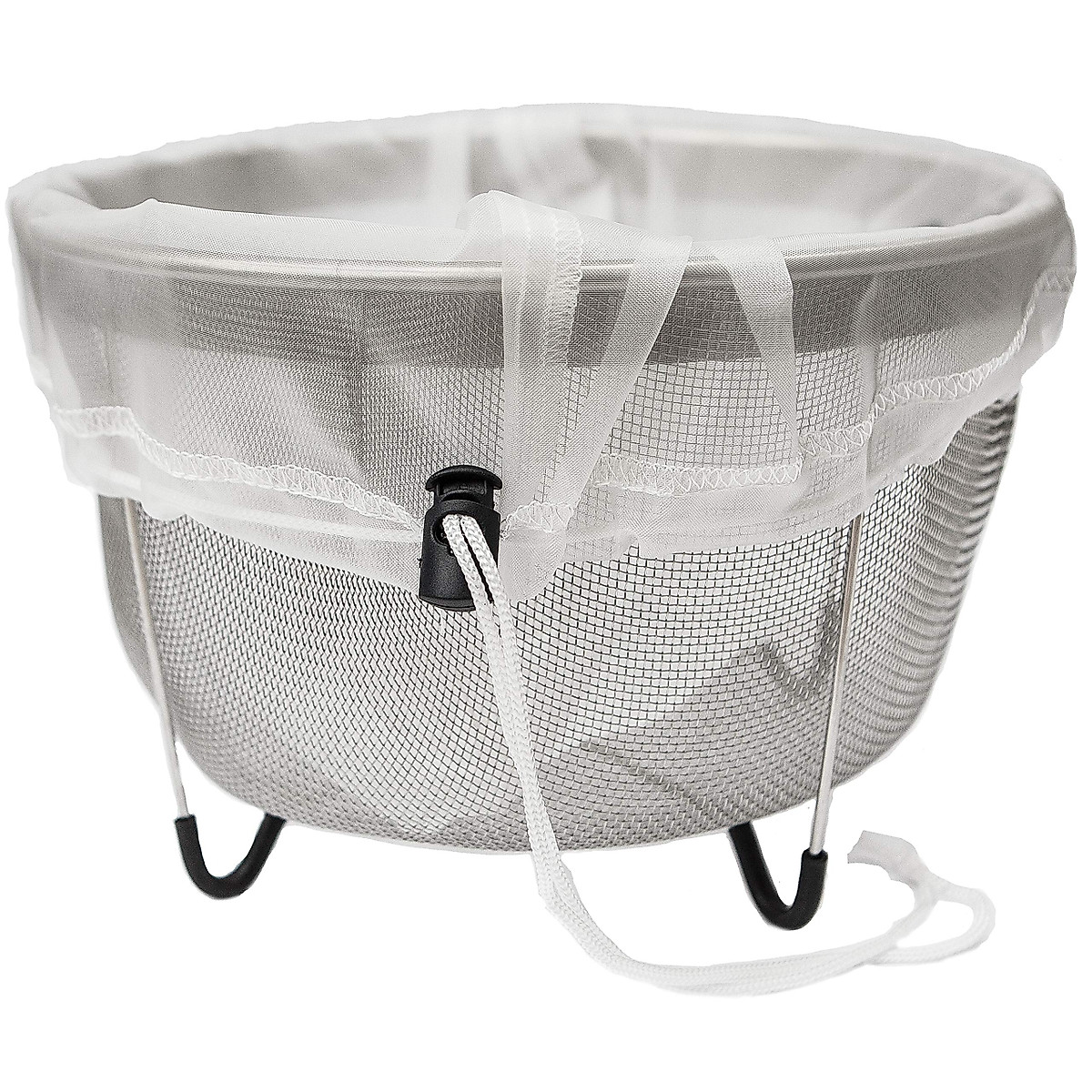 2-Pack Greek Yogurt Maker Strainer Pouch Bag, 16-in x 9-in Multi-Purpose Reusable Fine Mesh Nut Milk Bag, Cold Brew Coffee Filter Bags, Cheese Cloth for Straining, Compatible Instant Pot Accessories