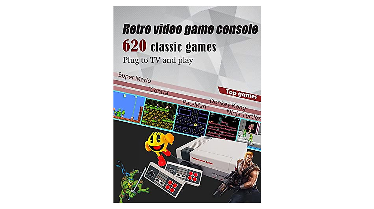 Classic Mini Retro Game Console with 620 Games - Perfect Gift for All Ages
