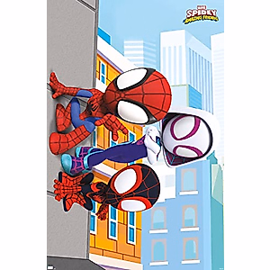 Trends International Marvel Spidey and His Amazing Friends - Wall Wall Poster, 22.375" x 34", Premium Unframed Version