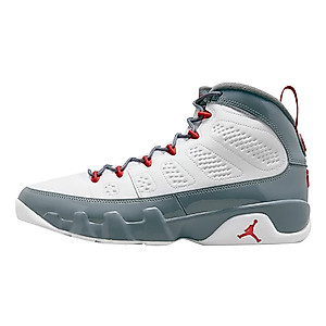 Jordan Men's 9 Retro Fire Red White/Fire Red-Cool Grey (CT8019 162) - 10