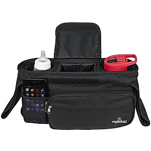 Stroller Organizer Bag and Organizer – Large Capacity - Premium Baby Stroller Bags Fits All Types of Strollers - Comes w/Smartphone & Dual Bottle Holder - Great Durability & Design