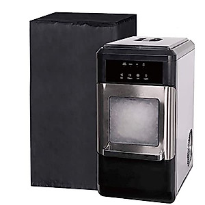 PASONIKA Ice Maker Food Processor Cover, Countertop Appliances Ice Machine Cover Stand Mixer Cover, Dust Resistant Protector, Black