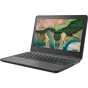 Lenovo 300e Windows 2nd Gen 81M9S02R00 11.6" Touchscreen 2 in 1 Notebook - HD - 1366 x 768 - Intel Celeron N4120 Quad-core (4 Core) 1.10 GHz - 8 GB RAM - 128 GB SSD - Gray - Windows 10 Pro - Inte