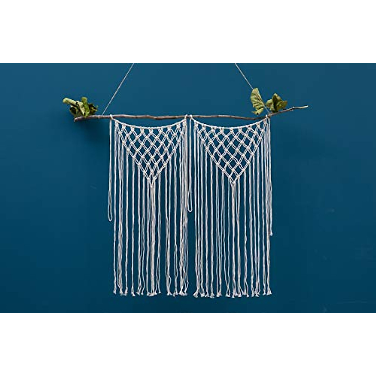 Hysunland Macrame Chair Decor for Wedding Party Chair Decorations Boho Home Décor, Set of 2