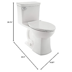 American Standard 2922A104.020 Townsend Vormax Right Height Elongated Toilet, White