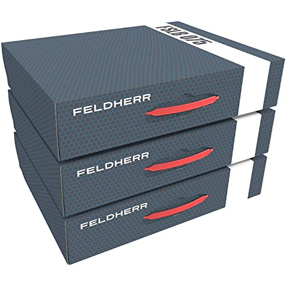 Feldherr 3 pcs Value Pack Storage Box 5 Slots for H0 Gauge - Vertical Compatible with Model Railway locomotives, Wagons and Vehicles