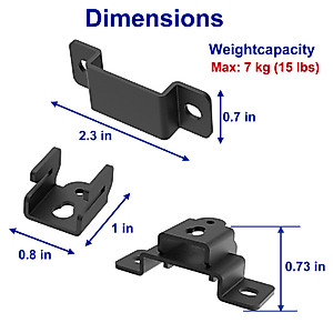 JINGer Universal Speaker Wall Mount for Sony, Vizio, Samsung, Roku, and More Sound Speakers, Mounted Under TV on Wall