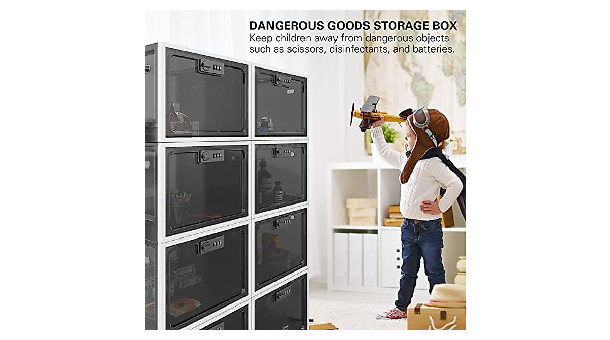 Secure Lockable Box: Medicine, Food & Child Safety Storage