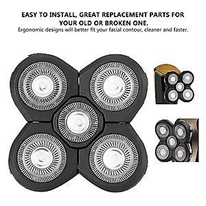 Shaver Head, Replacement Shaver Head Blade Cutters,Electric Heads Blades Parts,Accessories Limural Electric Replacement Blades For Trimmer & Clipper Blades (5 Sets)