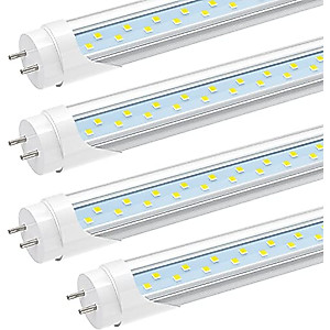 JESLED T8 LED Type B Tube Light 3FT, 2520LM, 18W(45W Equivalent), 6000K, 36 Inch F30T12 Fluorescent Bulb Replacement, Dual Ended Power, ETL Listed, Remove Ballast, 36” Lighting Tube Fixture (4-Pack)