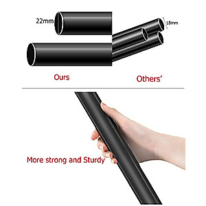 WEASHUME Metal Clothing Rack Stand with Top Rod and Storage Bottom Shelf Clothes Drying Rack,Garment Rack Portable Coat Rack for Bedroom Black