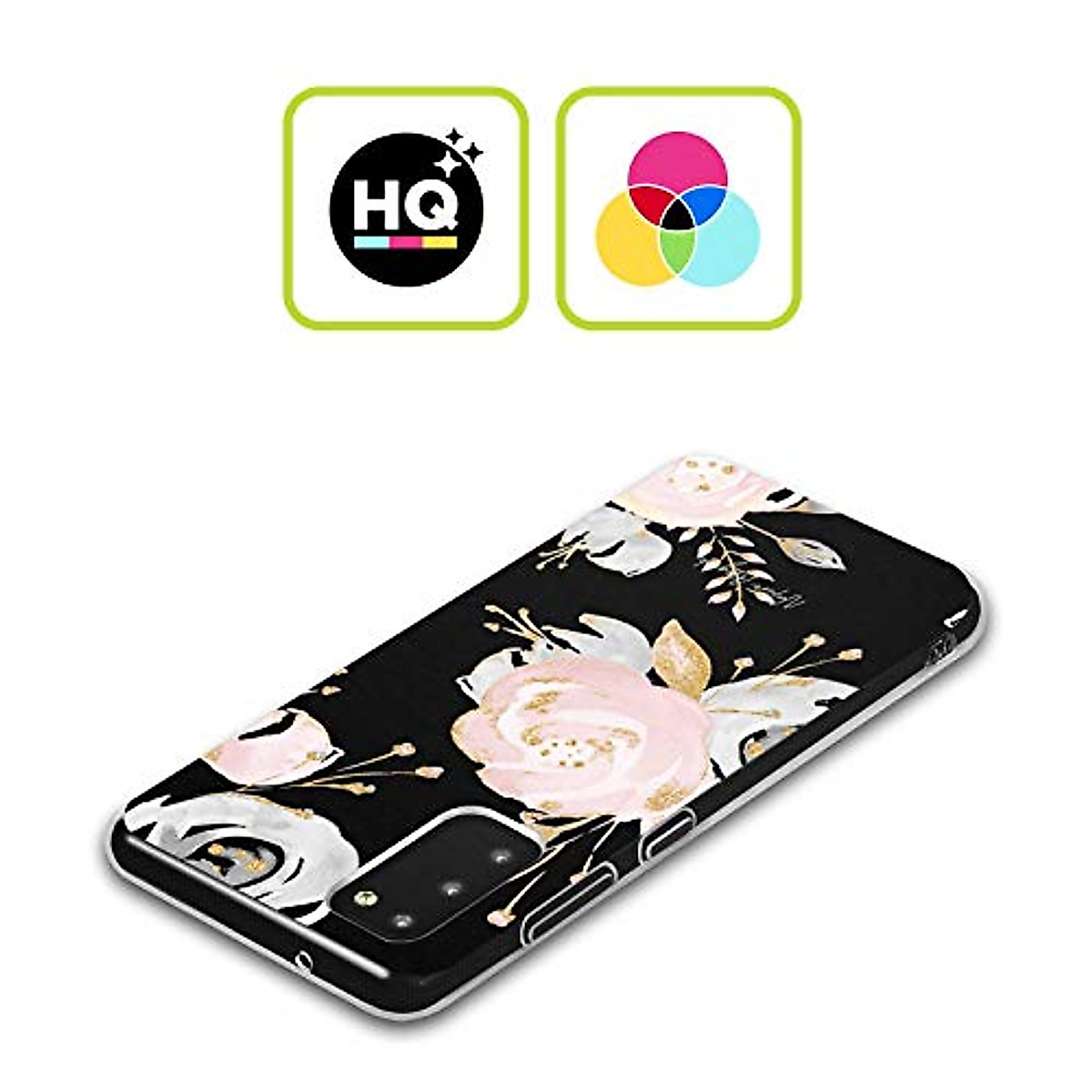 Head Case Designs Officially Licensed Nature Magick Sparkle Watercolor Pink Floral Rose Gold Glitter Night Roses Soft Gel Case Compatible with Galaxy Note20 Ultra / 5G