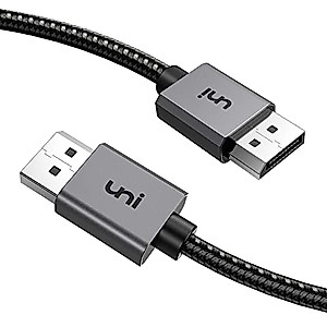 uni VESA Certified DisplayPort Cable [2K@165Hz/144Hz, 4K@60Hz], High-Speed Display Port Cable Braided 6.6 FT, DP 1.2 Cable for 2K Gaming Monitor, PC, NVIDIA/AMD Graphics Cards