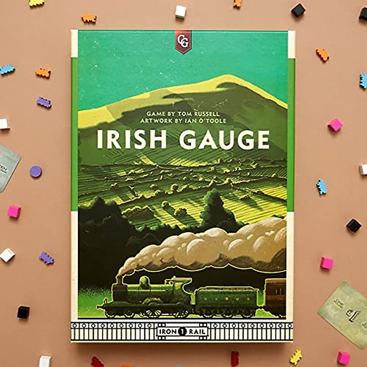Capstone Games: Irish Gauge, Strategy Board Game, High Player Interaction, Quick 60 Minute Play Time, 3 to 5 Players, Ages 12 and Up