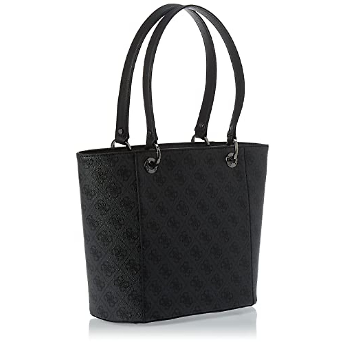 GUESS womens Noelle Small Elite Tote, Coal, One Size US