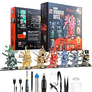 Geeek Club Robot Building Kit for Kids - Magic Voodoo Bots with Tools - Robotics STEM Construction Set - Smart Build Your Own Robot Kit for Adults - Kid Robotic Toys - DIY Science Engineering Kits