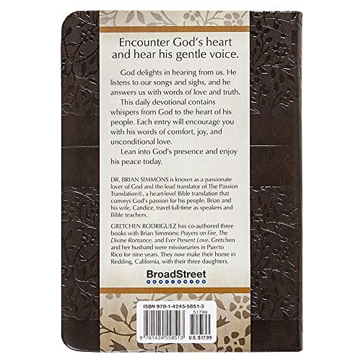 I Hear His Whisper: Encounter God's Heart for You, 365 Daily Devotions (The Passion Translation) (Imitation Leather) – Daily Messages of God's Love, ... More. (The Passion Translation Devotionals)