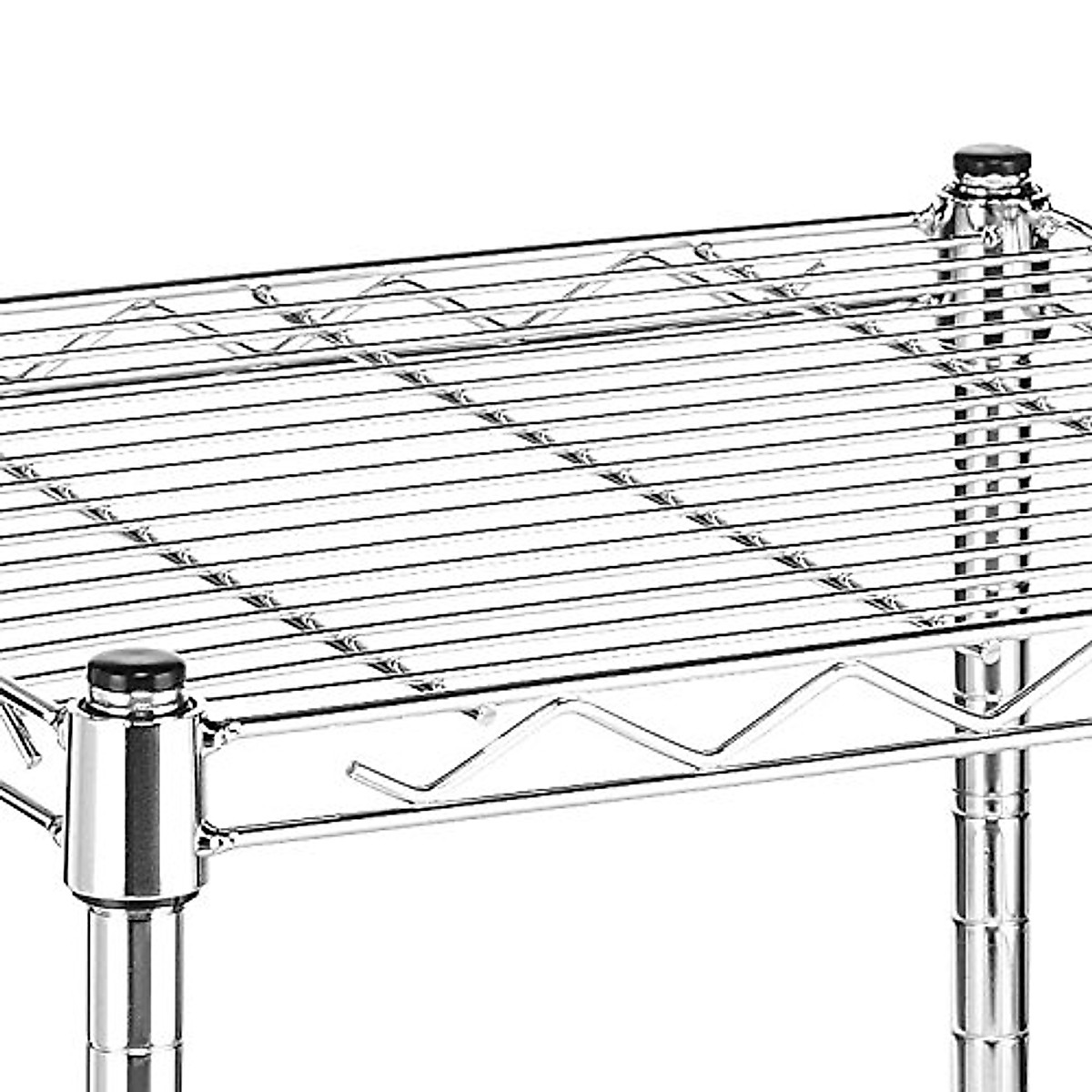 Whitmor Supreme Stacking Shelf and Organizer - Adjustable - Chrome