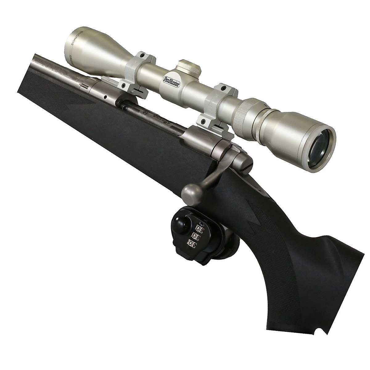 FSDC (Firearm Safety Devices – FSDC-TL4379RCB Resettable 3-Digit Combination Trigger Gun Lock – Prevents Access to The Trigger by Surrounding The Trigger Guard - Durable Black Metal Alloy