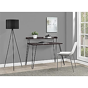 Ameriwood Home Haven Retro Desk with Riser, Espresso