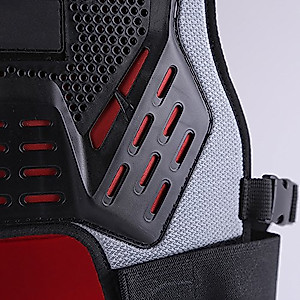 ZZ Lighting Kids Chest Protector Body Armor Vest Protective Gear for Dirt Bike Snowboarding Motocross Skiing, L