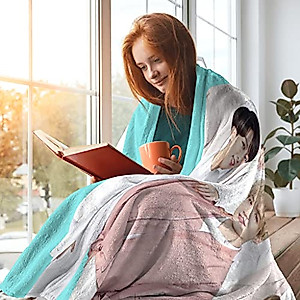 Kpop Merchandise Blanket Ultra Soft Warm Throw Blanket Fuzzy Bedding for Traveling Camping Couch Sofa Gifts 50"X40"