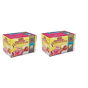 H-E-B Strawberry Lemonade; 2.0 Compatible 12 cts. (Pack of 2) Total 24