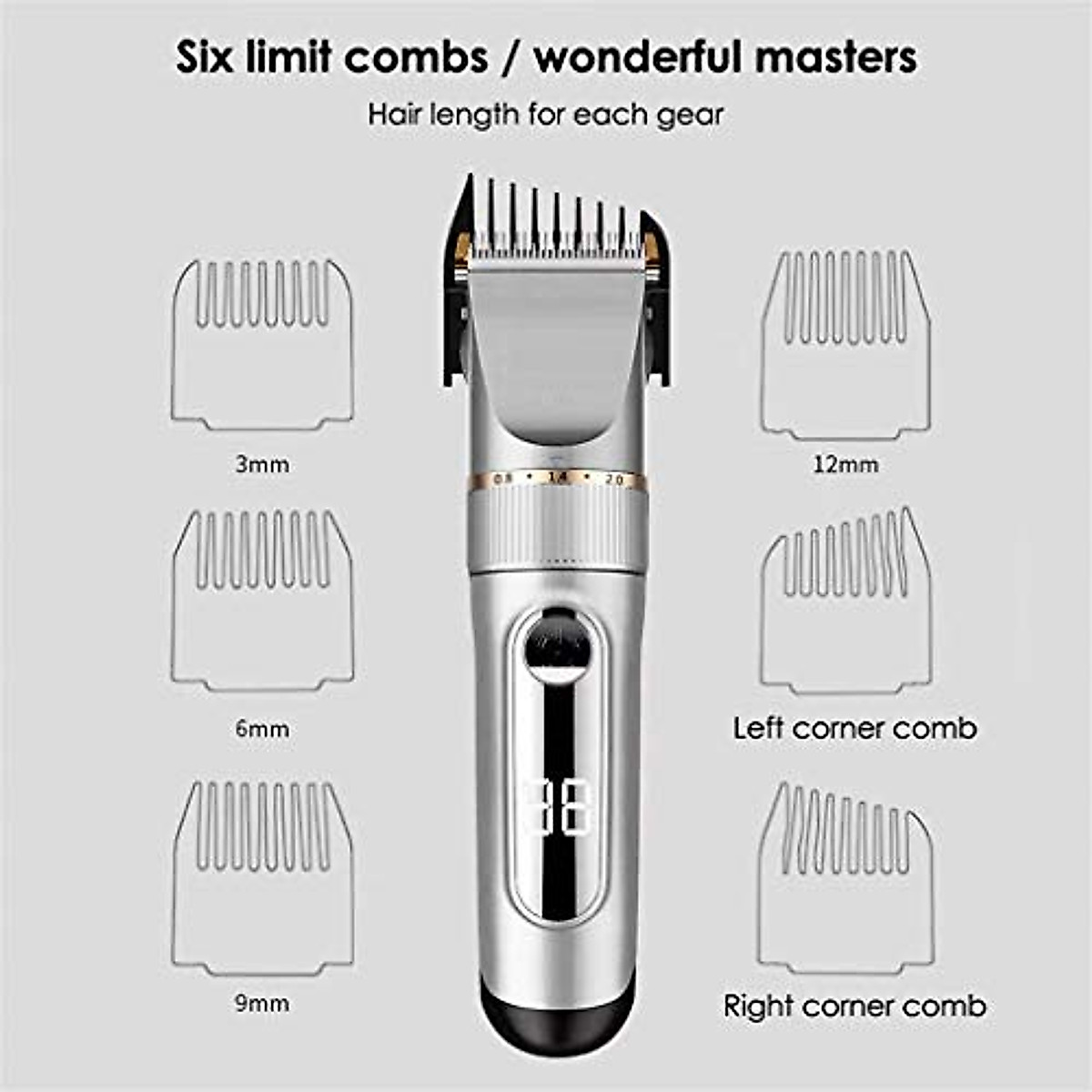 One Guard Hair Home Electric Grooming Hair Haircut Cordless Metal Household Appliances Oil for Hair Trimmers And Clippers
