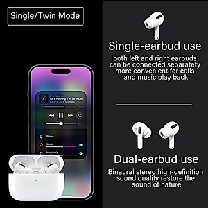 Wireless Earbuds BluetoothHeadphones Wireless Bluetooth 5.2 in Ear Earbuds with Charging Case Noise Cancelling 3D Hi-Fi Stereo IPX6 Waterproof Earphones for iPhone/Samsung/airpod pro/Android 1