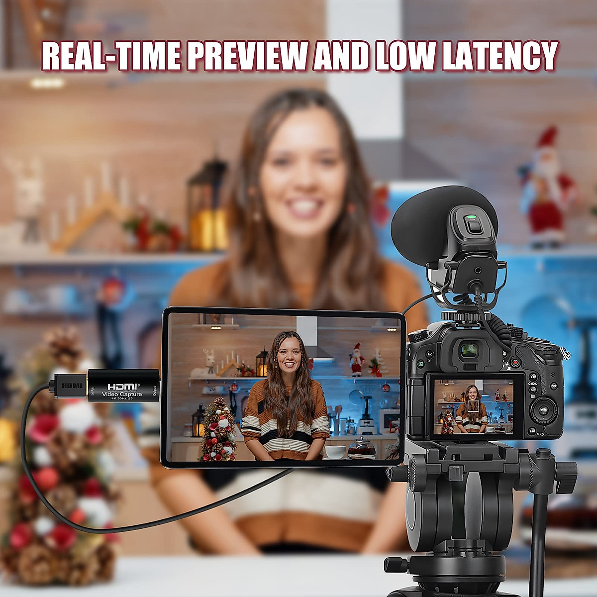 ORIVISION HDMI Video Capture Card, Cam Link 4K 30 HDMI to USB 3.0 1080P60 Game Capture Card Device for Streaming Recorder, Live Broadcasting, Compatible with Nintendo Switch,Xbox,PS4 (VLC/OBS/Amcap)