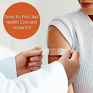 Caring Vinyl Exam Gloves (Large, 100ct), Powder Free and Not Made with Natural Rubber Latex, Gloves for Medical Use, First Aid, Food Prep and More