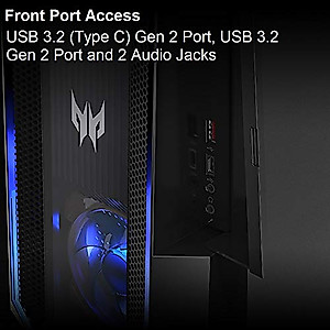 Acer Predator Orion 3000 PO3-630-UR13 Gaming Desktop | 11th Gen Intel Core i7-11700F 8-Core CPU | NVIDIA GeForce RTX 3070 | 16GB DDR4 | 1TB NVMe SSD | 1TB HDD | Intel Wi-Fi 6 | RGB Keyboard & Mouse