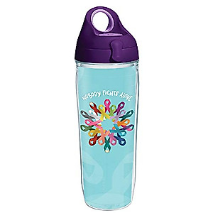 Tervis American Cancer Society - Ribbons Made in USA Double Walled Insulated Tumbler Travel Cup Keeps Drinks Cold & Hot, 24oz Water Bottle, Classic
