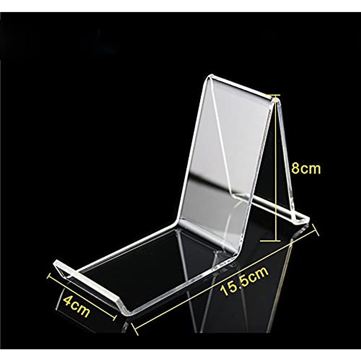 Wresty 2 Pair/4 Pcs Acrylic Shoe Store Display Stands Clear Sandal Display Stands High Heel Display Rack Holder for Home Shopping Malls