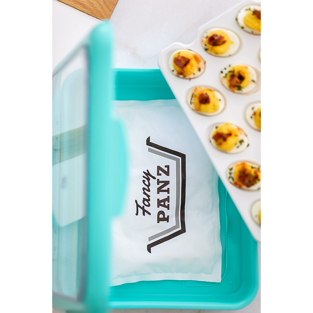Fancy Panz Deviled Egg Trayz Insert for use with Fancy Panz Classic, Premium & 2in1. Holds 20 eggs