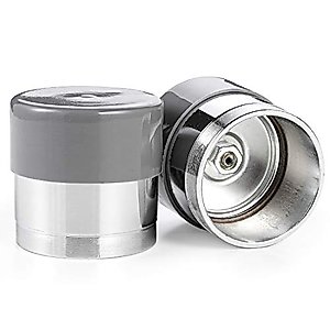 CZC AUTO Wheel Bearing Protectors Chromed 1.78'' with Protective Bras for Trailer Boat, Pair