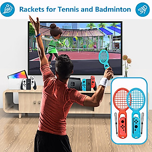 KUNSLUCK Switch Sports Accessories Bundle for Nintendo Switch Sports, 12 in 1 Nintendo Switch Sports Family Accessories Kit Compatible with Switch/Switch OLED