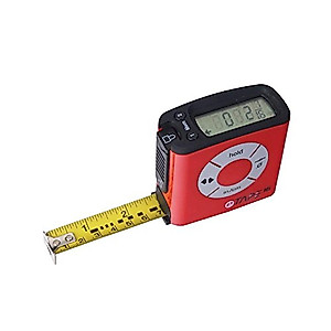 eTape16 ET16.75-DB-RP Digital Tape Measure, 16', Red, Inch and Metric