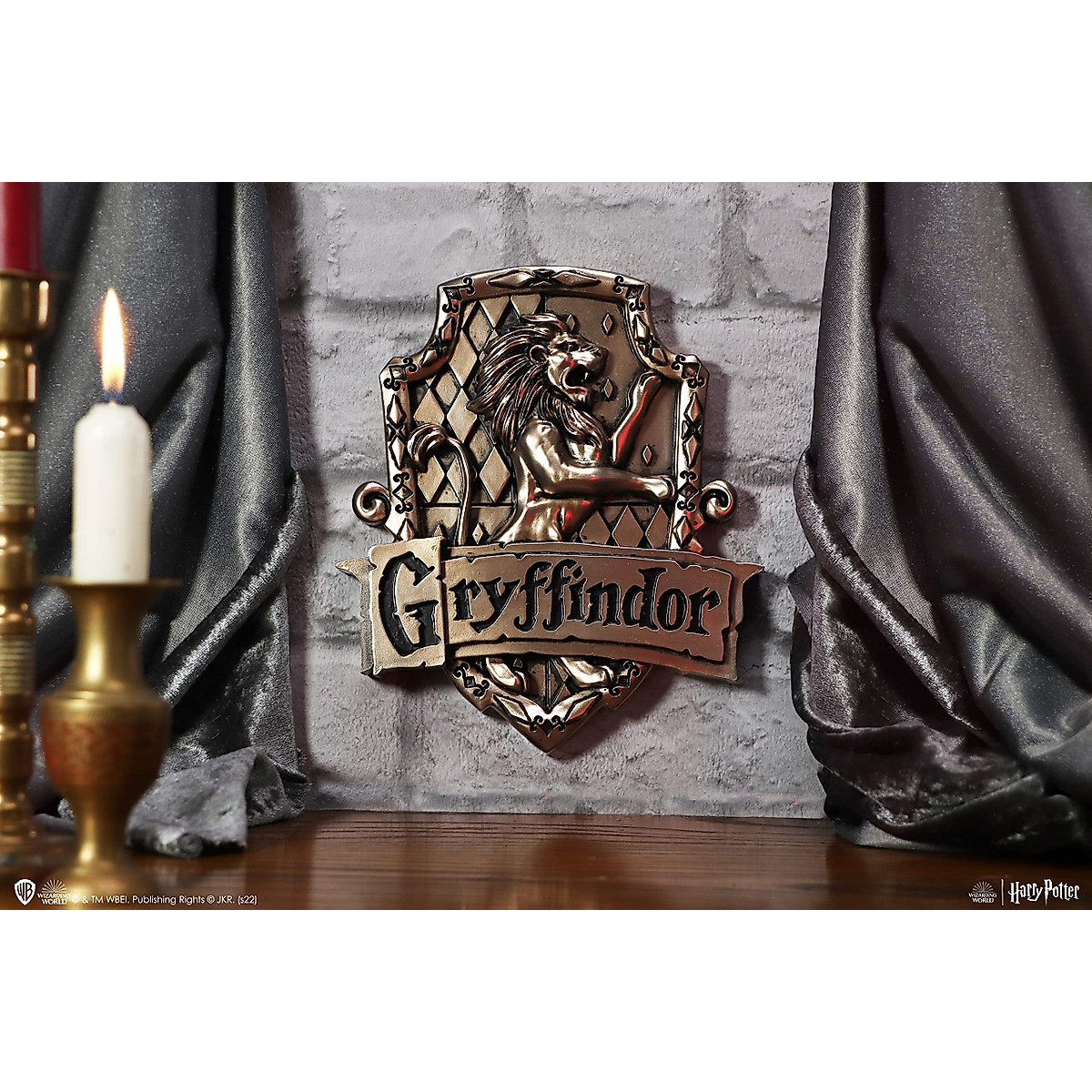 Nemesis Now Officially Licensed Harry Potter Gryffindor Wall Plaque, Bronze, 20cm