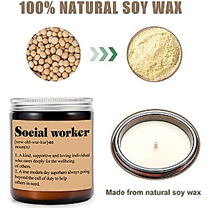 Social Worker Gift Candle - Social Worker Definition Candle Gift - Appreciation Gift - Thank You Gift Candle - Coworker Gift Candle