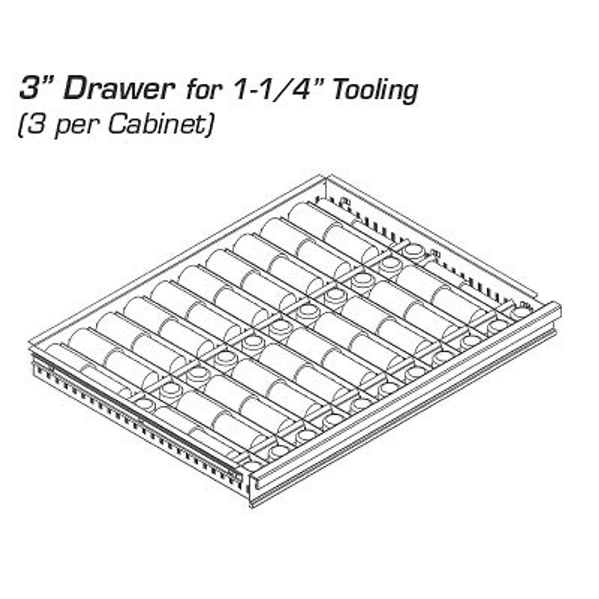 Versatility - 8 Drawer Turret Tooling Cabinet with Mobile Base, VT-22000