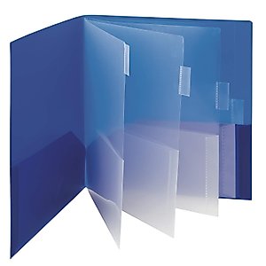 Smead Poly 10-Pocket Organizer Subject File Folder, 10 Pockets, Letter Size, Color Will Vary (89203)