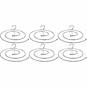 Cabilock Outdoor Rug 6Pcs Spiral Shaped Clothes Drying Rack Stainless Steel Laundry Hanger Quilt Blanket Hanger for Bed Sheet Blanket Coverlet Bath Towel Cord Organizer