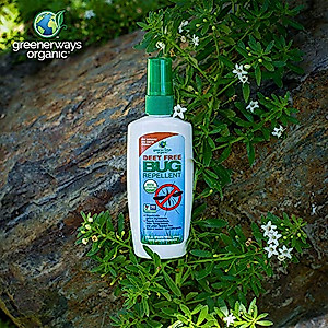 Greenerways Organic, Bug Repellent, Premium, USDA Organic, Non-GMO, Natural, Mosquito-Repellent, Bug Repellant, Bug Spray, DEET-Free, Pest Control, 4OZ